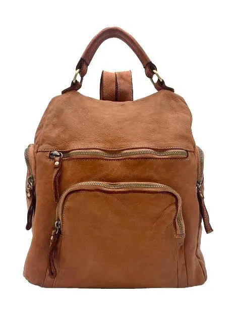 BOLSA NOVA Mia Leather Backpack - Cognac