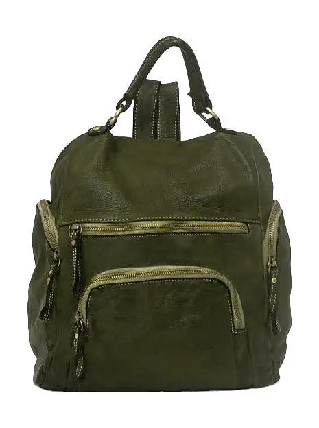 BOLSA NOVA Mia Leather Backpack - Olive