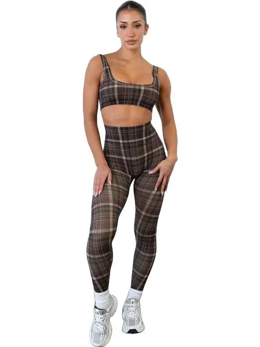 VITALITY Cloud Ii Pant - Espresso Plaid