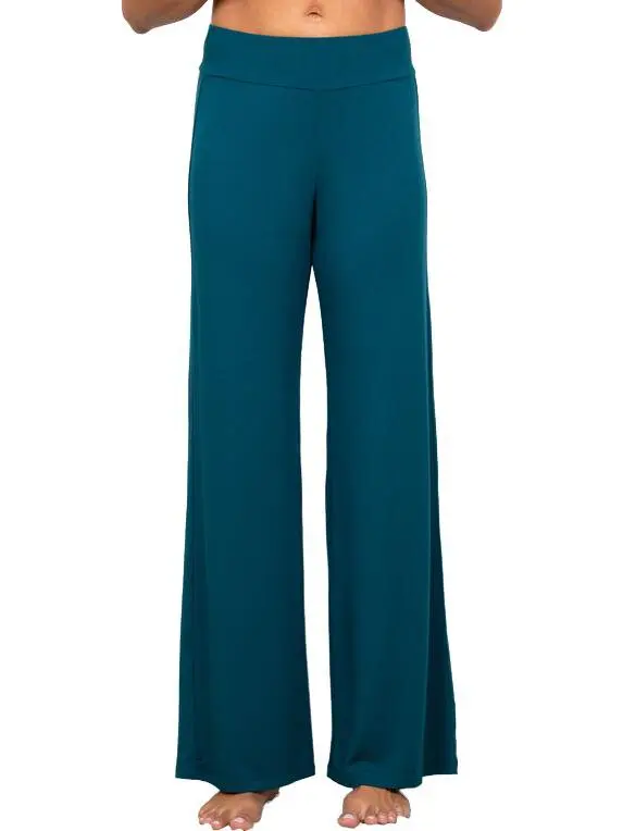 JJWINKS Power Pants Wide Leg Palazzo - Deep Teal