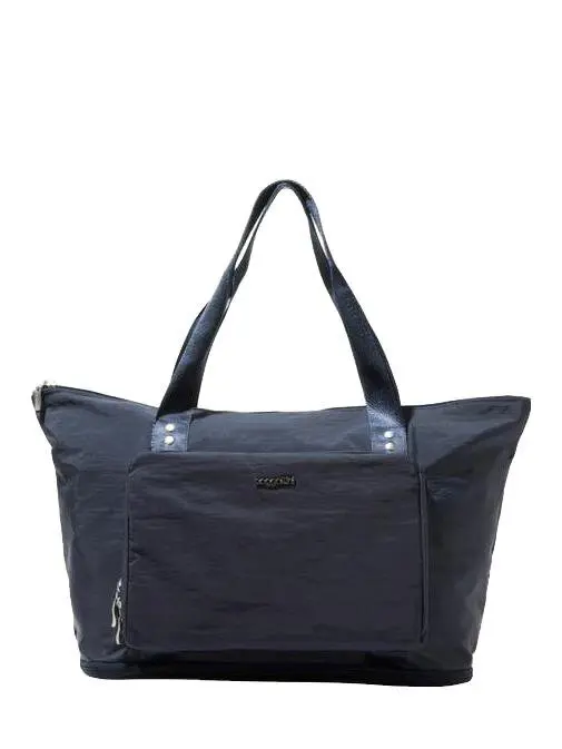 BAGGALLINI Carryall Expandable Packable Weekender Tote Bag - French Navy