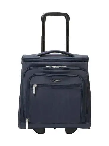 BAGGALLINI Expandable Underseat Carry-on Suitcase - French Navy