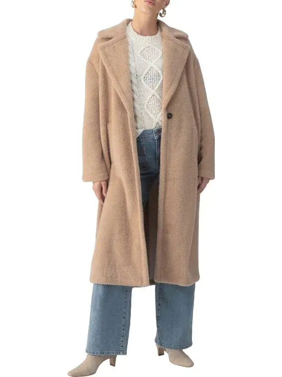 Sanctuary Live-in Faux Fur Coat - Warm Camel