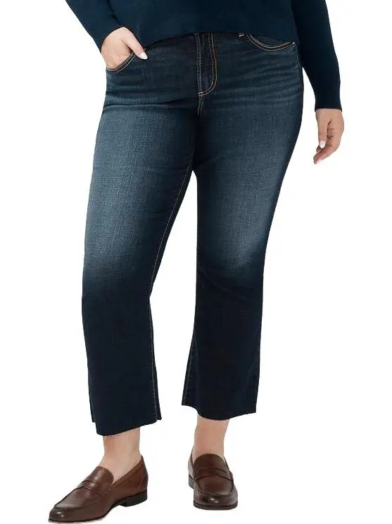 SILVER JEANS CO. Suki Curvy Mid-rise Kick Flare Jeans - Indigo
