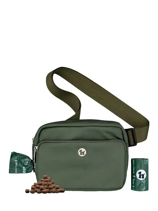 PUPPINGTON 3-in-1 Dog Walking Bag With Poop Bags - Basil Green
