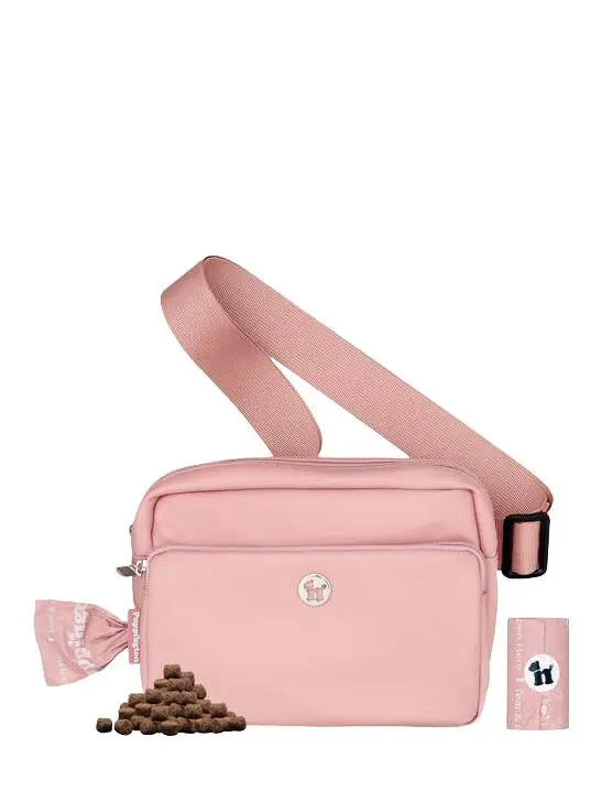 PUPPINGTON 3-in-1 Dog Walking Bag With Poop Bags - Blush Pink