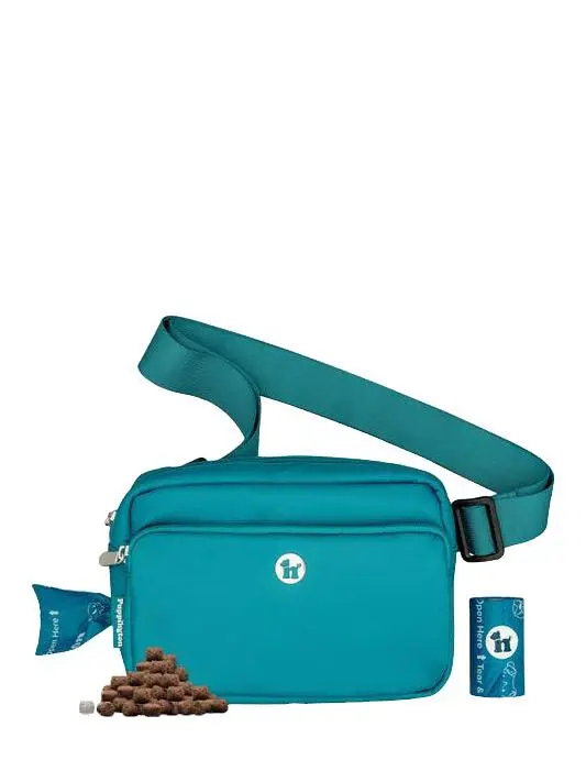 PUPPINGTON 3-in-1 Dog Walking Bag With Poop Bags - Lagoon Teal