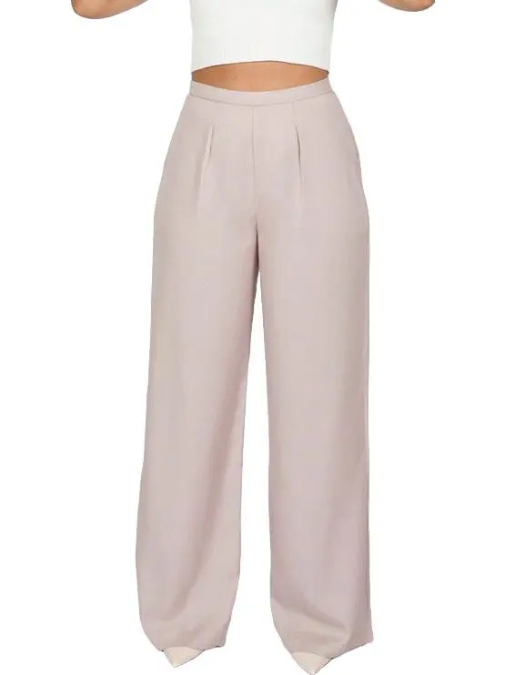 AAM THE LABEL Wide Leg Pant - Mauve