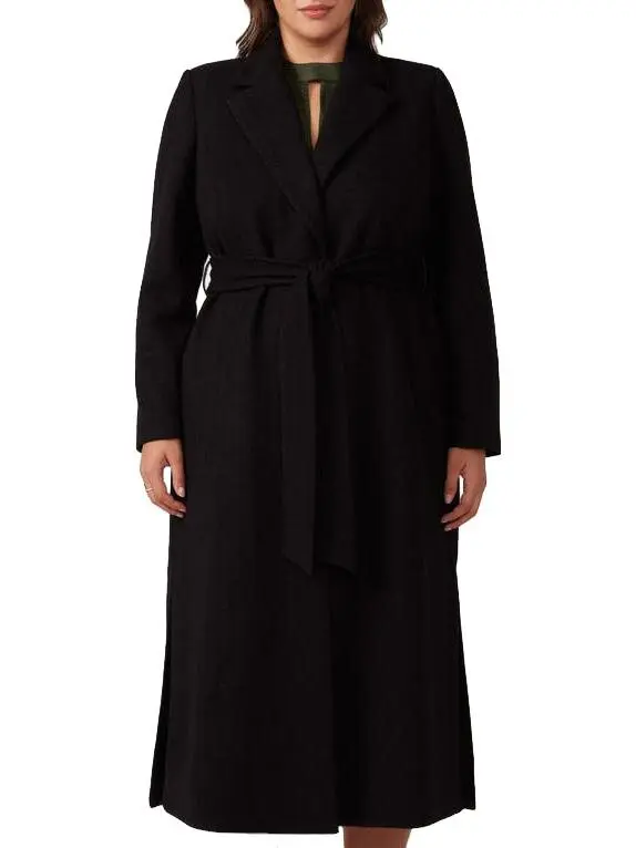 ESTELLE Charmed Robe Coat - Black