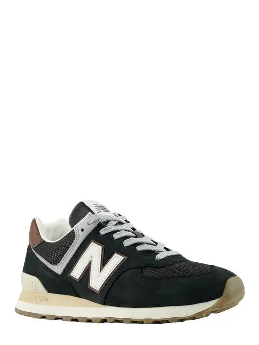 NEW BALANCE 574 Gender Inclusive Sneaker - Black/dark Silver Metallic