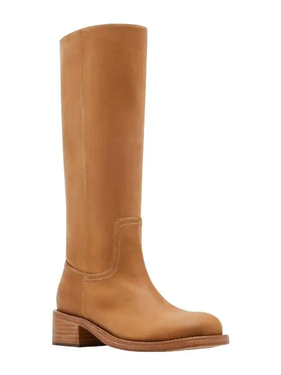 Steve Madden Riggs Knee High Boots - Banana Leather