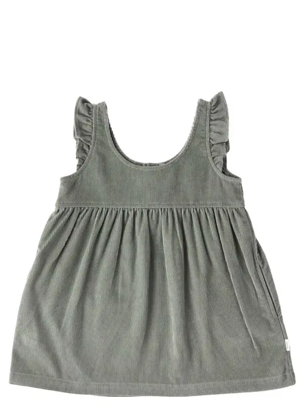 PEHR Organic Cotton Corduroy Pinafore Dress - Sage