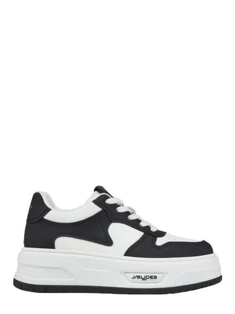J/SLIDES NYC Pearl Platform Sneakers - Black/white