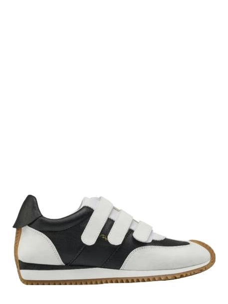 J/SLIDES NYC Lyla Leather & Suede Sneakers - White Black
