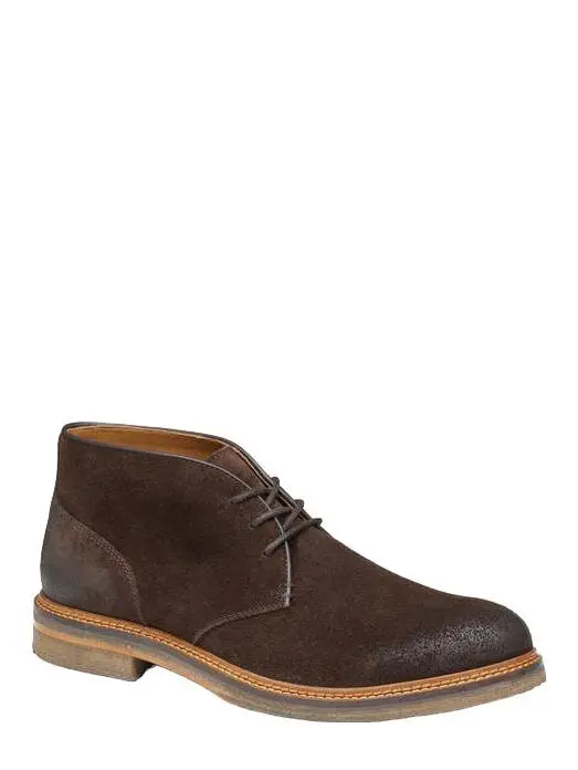 Johnston & Murphy Calder Oiled Suede Chukka Boot - Brown Oiled Suede
