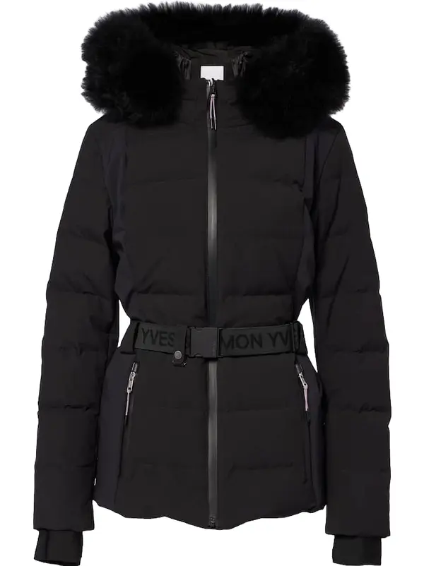 YVES SALOMON Shearling-trimmed Ski Jacket - Black