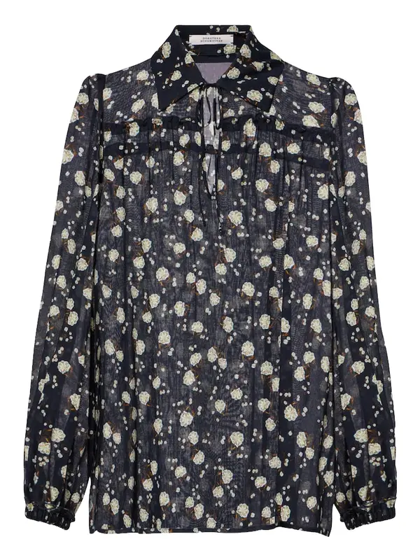 Dorothee Schumacher Floral Volumes Blouse - Blue