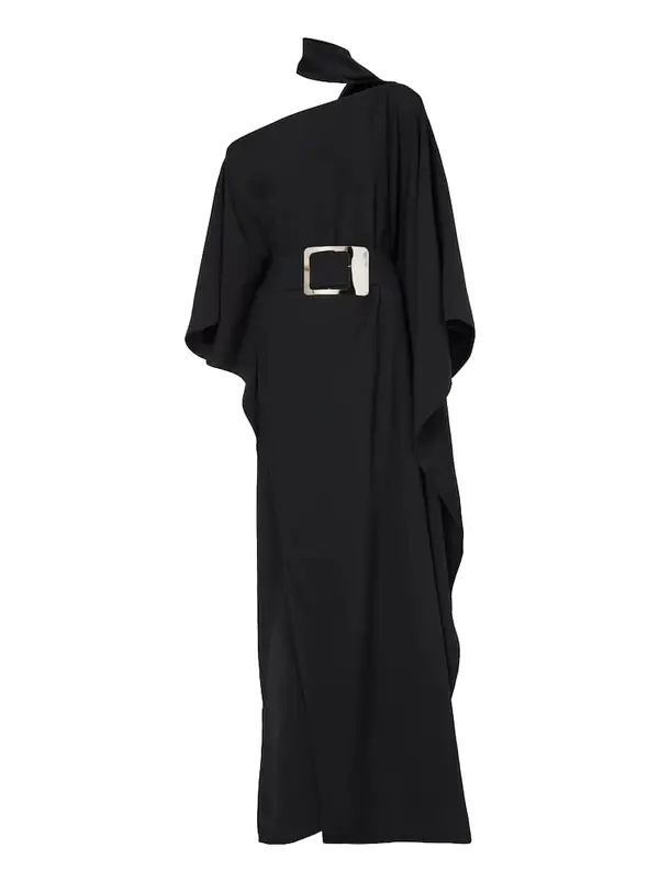 TALLER MARMO Taylor One-shoulder Kaftan - Black