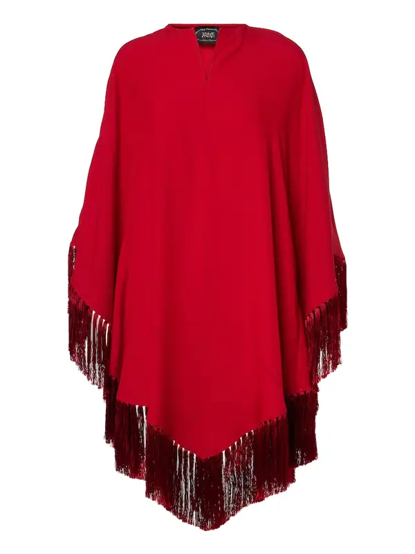 TALLER MARMO Gloria Crêpe Cady Kaftan - Red