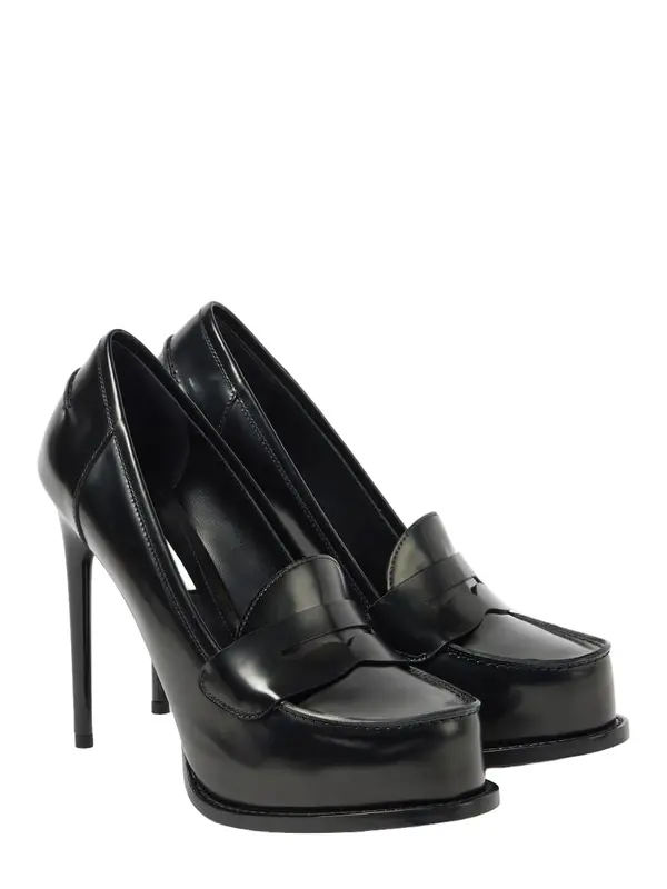 Victoria Beckham Leather Loafer Pumps - Black