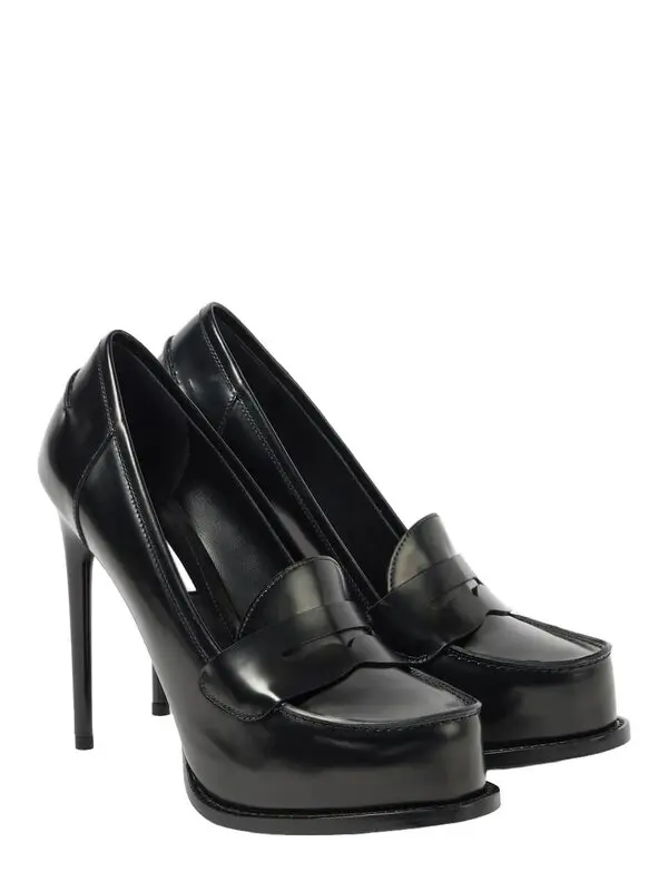 Victoria Beckham Leather Loafer Pumps - Black