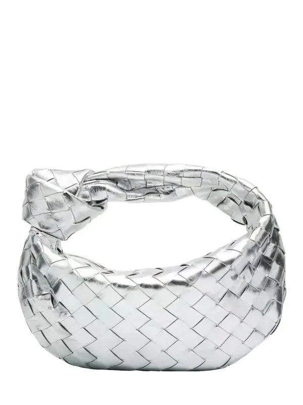 Bottega Veneta Jodie Top Handle Bag - Silver