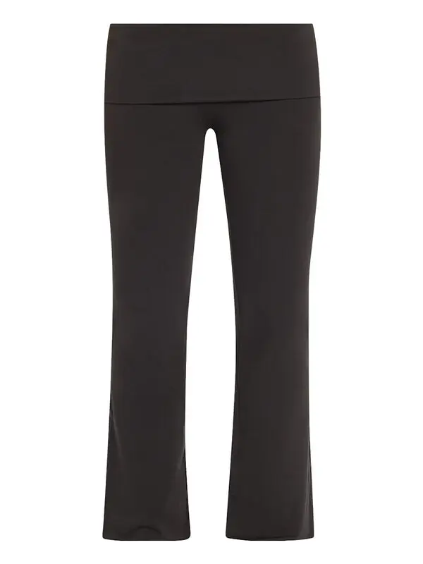 SKIMS Cotton Jersey Flare-leg Pants - Soot