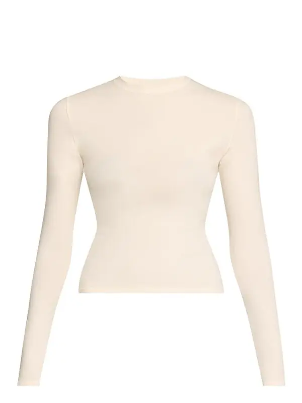 SKIMS Cotton Jersey Long-sleeve T-shirt - Marble