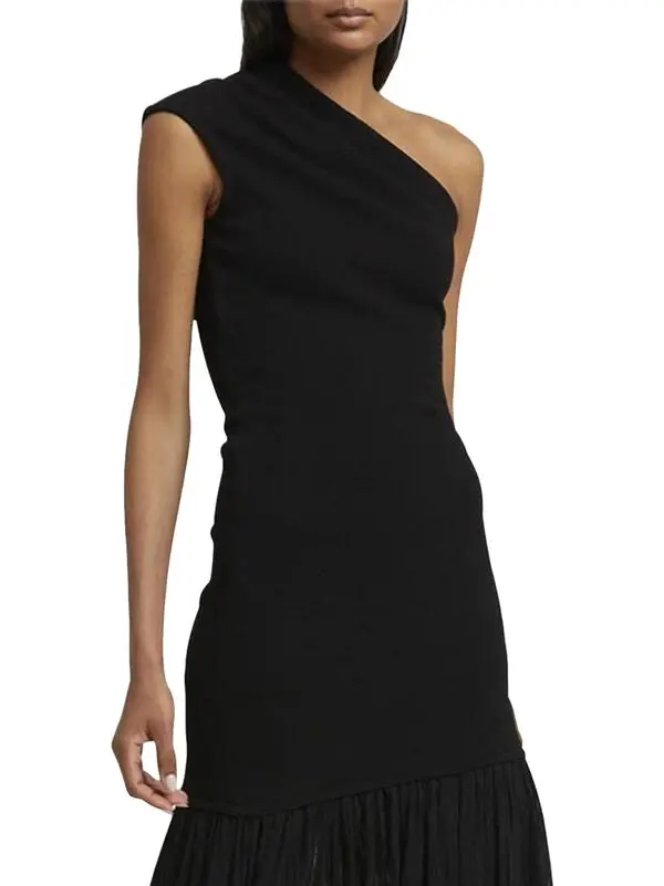 Proenza Schouler Cora One-shoulder Maxi Dress - Black