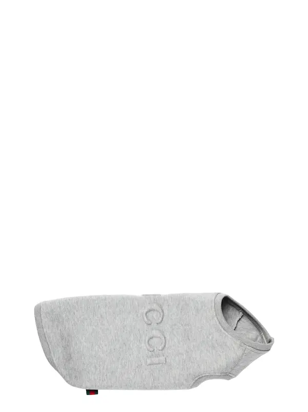Gucci Embossed Cotton Pet Sweatshirt - Grey