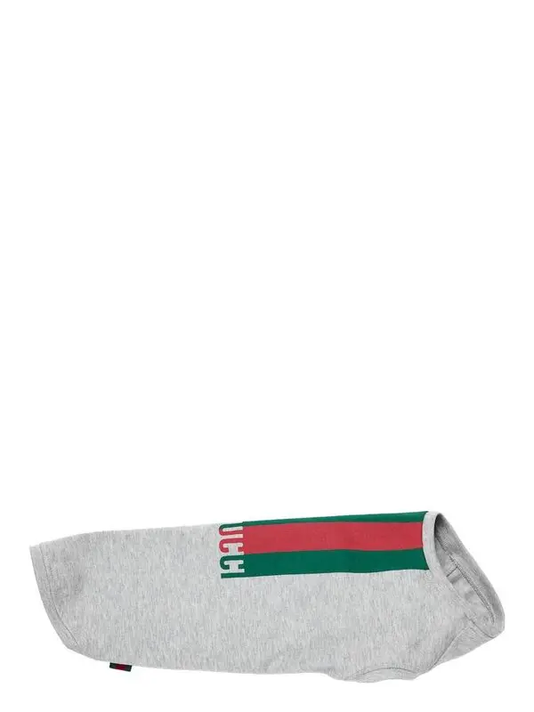 Gucci Printed Cotton Pet T-shirt - Grey