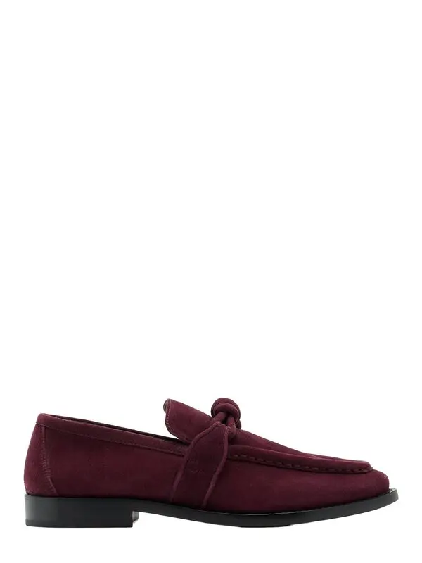 Bottega Veneta Astaire Suede Loafers - Burgundy