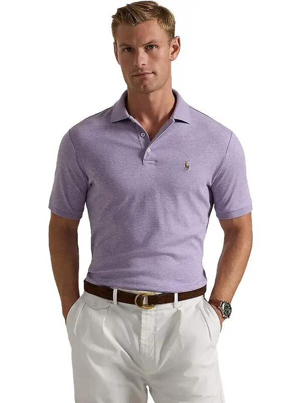 Polo Ralph Lauren Classic Fit Soft Touch Polo Shirt - Purple Heather