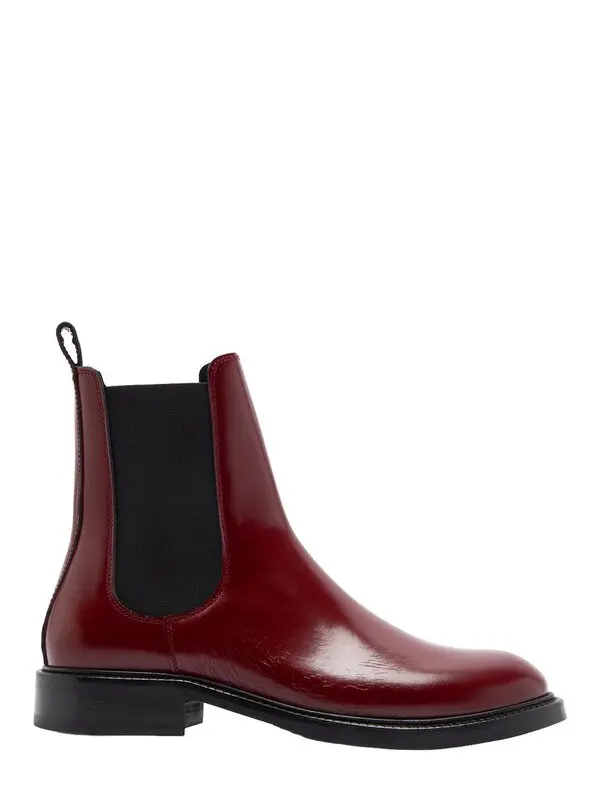 ALOHAS Lanz Leather Chelsea Boots - Burgundy
