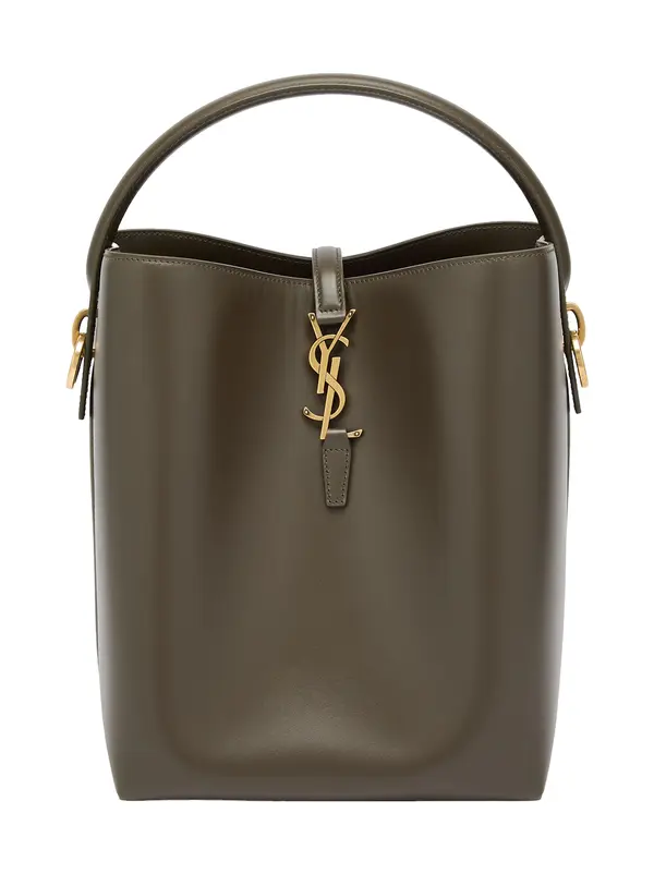 Saint Laurent Le 37 Small Bucket Bag - Khaki