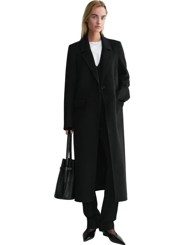 TOTEME Classic Doublé Coat - Black