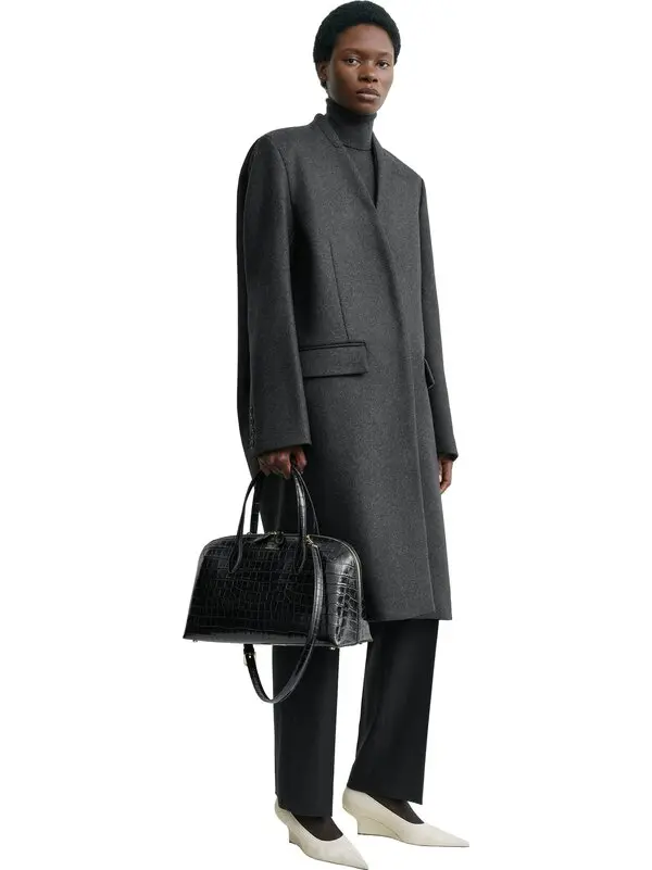TOTEME Deep Pleat Coat - Grey