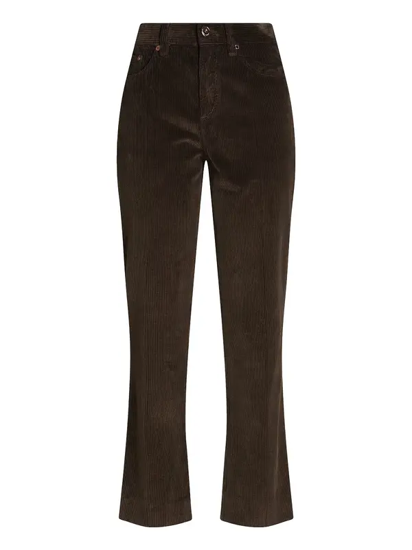 Brunello Cucinelli Bead-embellished Bootcut Pants - Chocolate