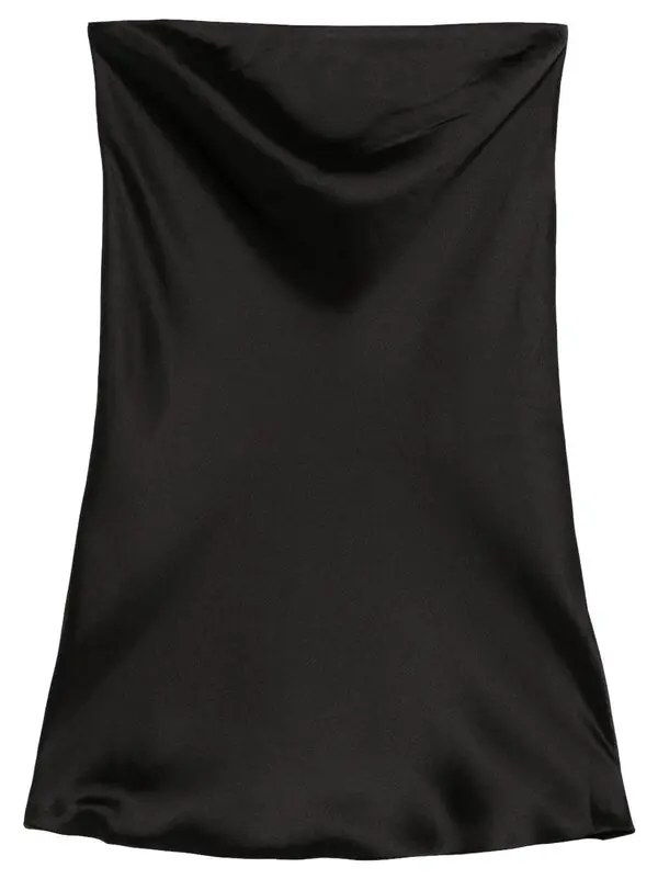 Norma Kamali Bias-cut Strapless Dress - Black