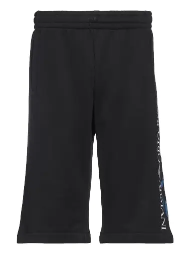 EA7 French Terry Bermuda Shorts - Black