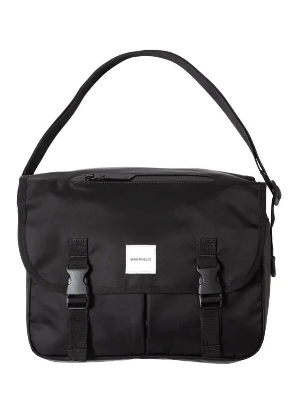 MAKAVELIC Flap Messenger Bag - Black
