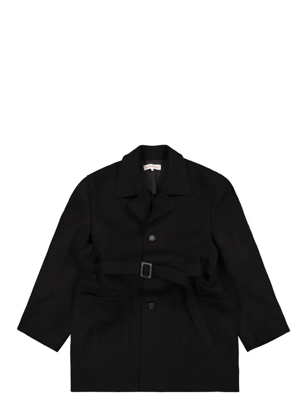 WALTER VAN BEIRENDONCK Wool Tunnel Coat - Black