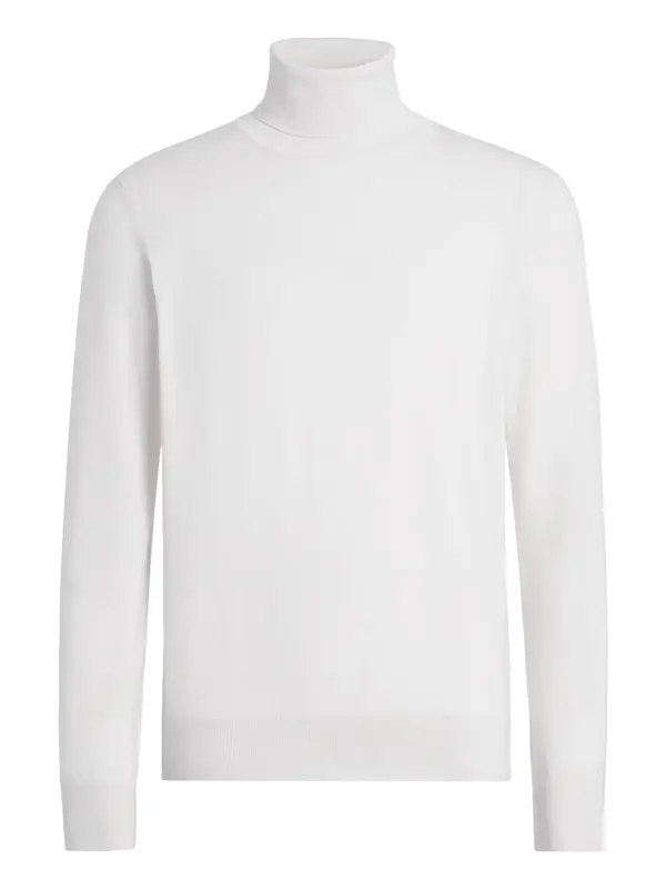 Zegna Roll-neck Sweater - White