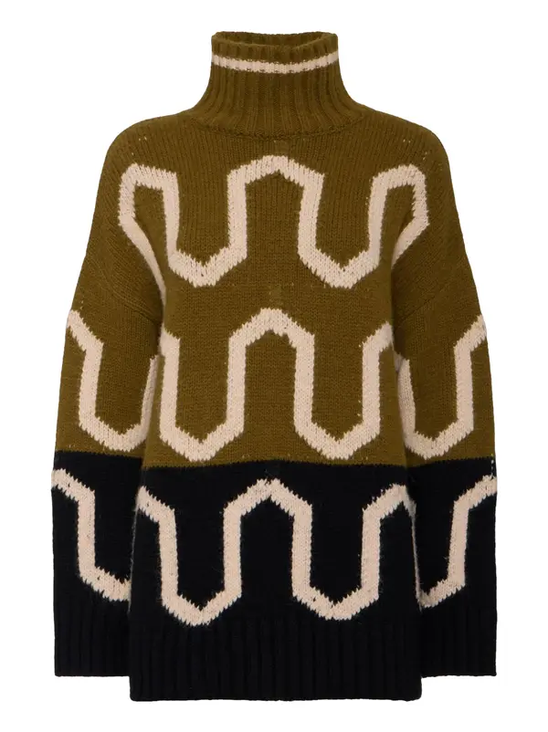 La DoubleJ Knitted Jumper - Green