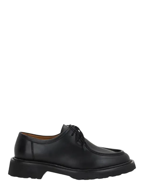 Legres Smooth Leather Lace-up Shoe - Black