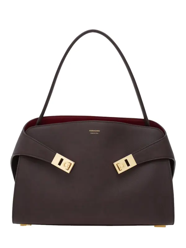 FERRAGAMO Hug Soft Shoulder Bag - Red