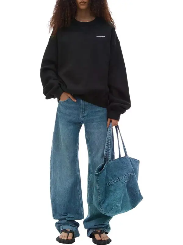 Alexander Wang Denim Punch Tote - Blue