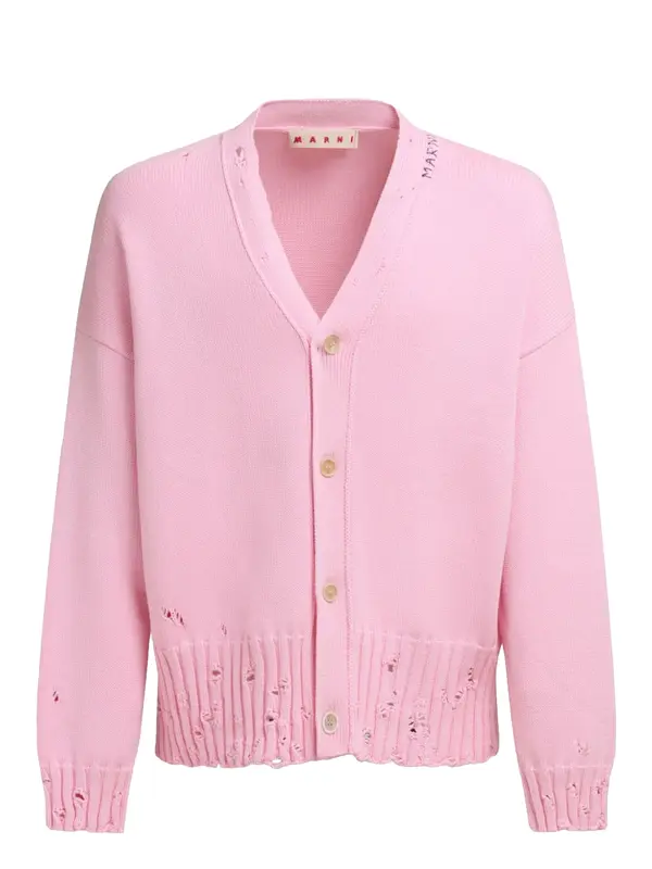 Marni Distressed Cardigan - Pink