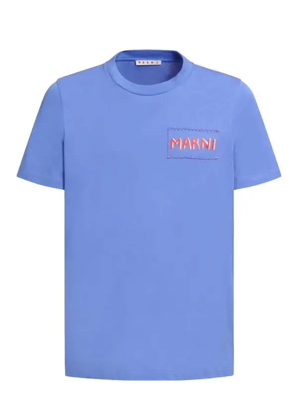 Marni Logo Patch T-shirt - Blue
