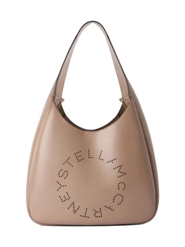 Stella McCartney Logo Slouchy Shoulder Bag - Brown